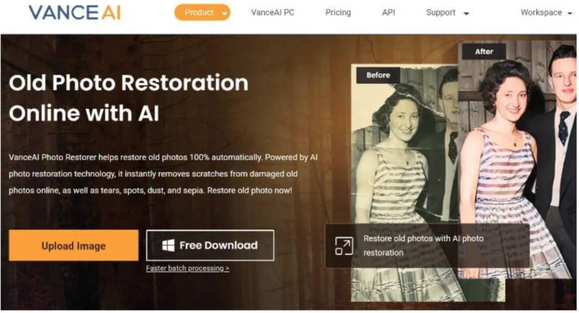 VanceAI Photo Restorer: AI Old Photo Restoration Made Easy | Ecommerce Fastlane