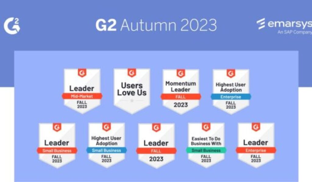 Recognition For Emarsys: Q3 2023 G2 Ratings Analysis | Ecommerce Fastlane