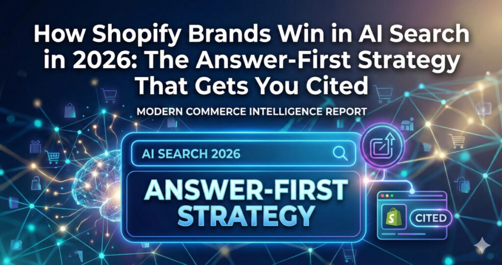 How Shopify Brands Win In AI Search In 2026: The Answer-First Strategy ...